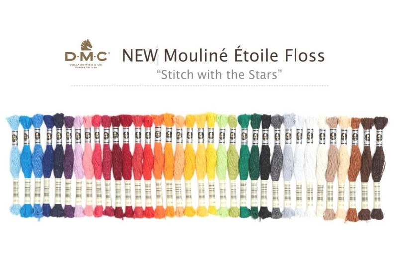 DMC Etoile Floss per Skein 35 New Colors Sparkle Thread | Etsy