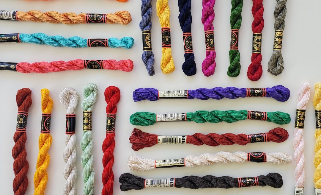 DMC Pearl Cotton Thread, 300 and 400 Series - Size 5 - Sold ...