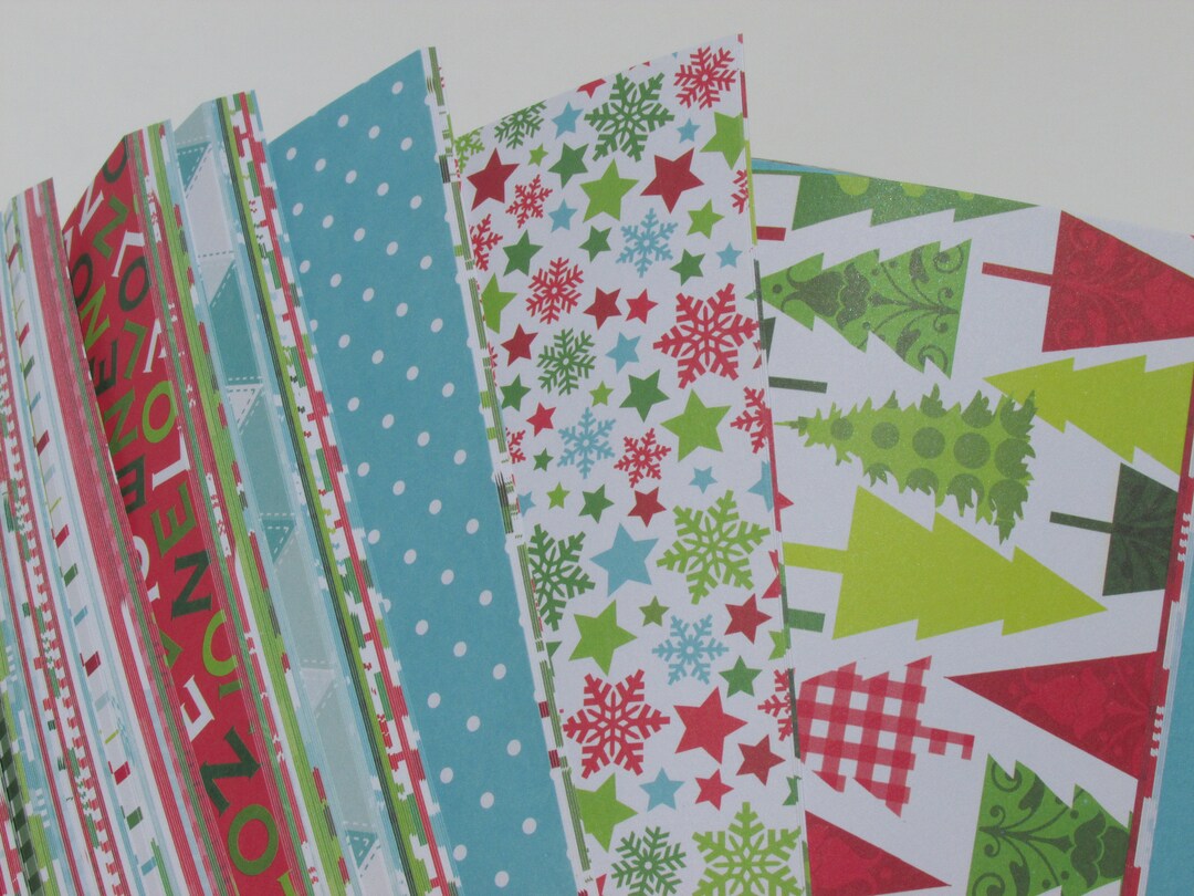 20 Christmas Paper Sheets - Holiday Sheets - Christmas Designer Paper ...