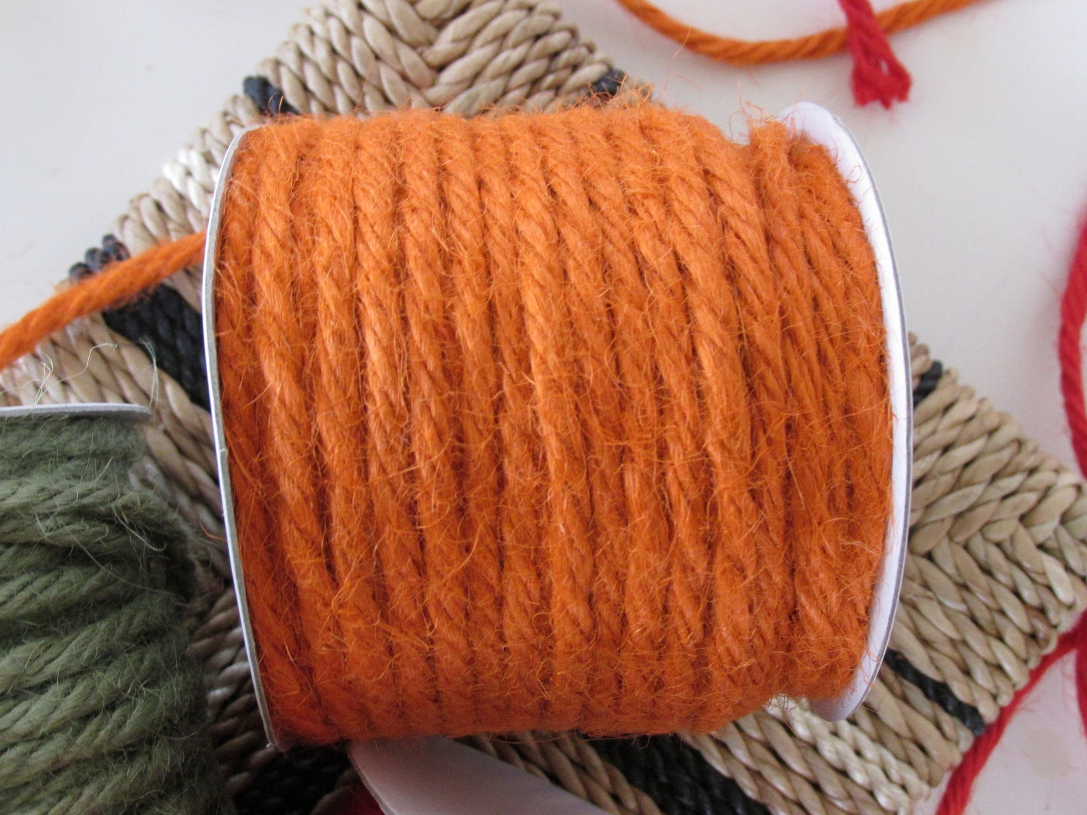 Thick Jute 3mm 25 Yards Roll Red Orange Moss - Etsy