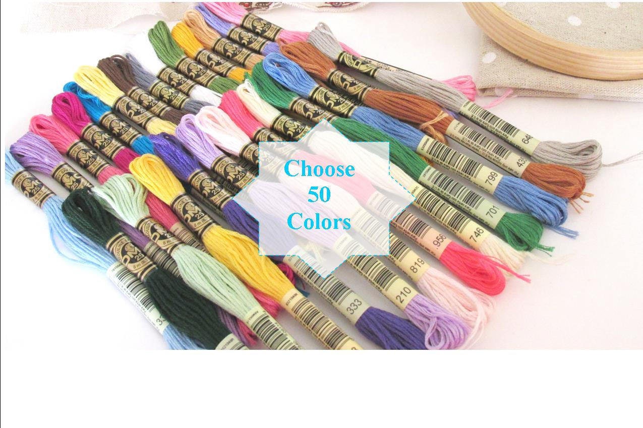 DMC Floss 469 colors available Pack of 50 Made in France | Etsy