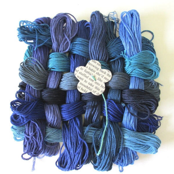 Shades of Blue Embroidery Thread - Etsy