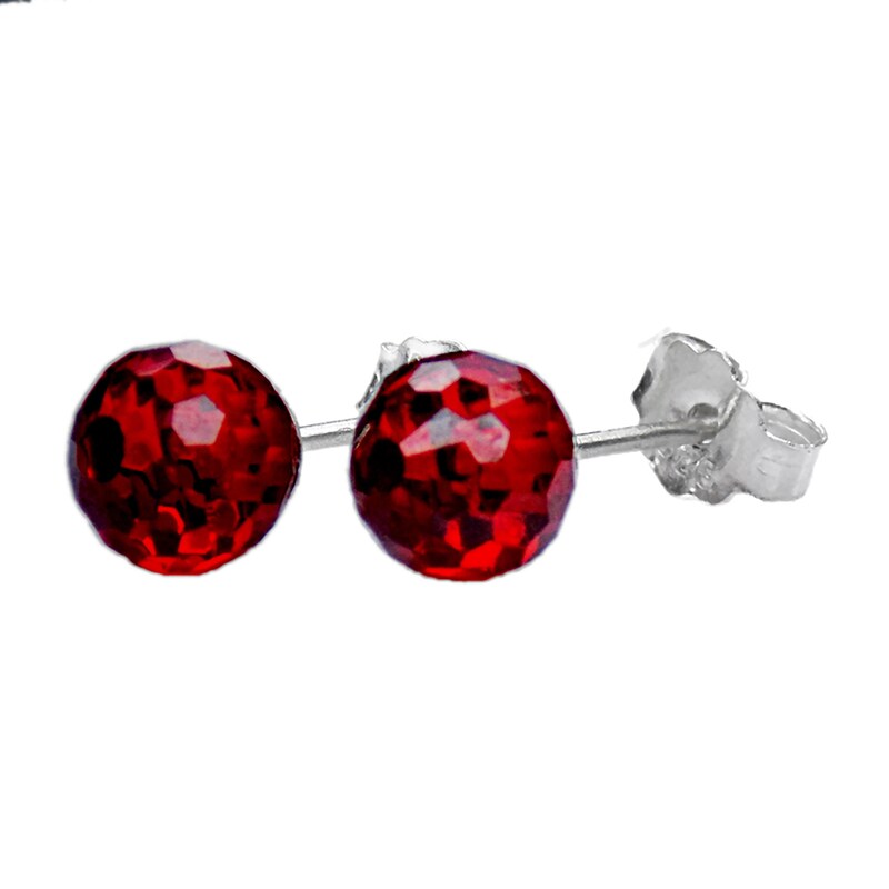 Red Ball Earrings - Etsy