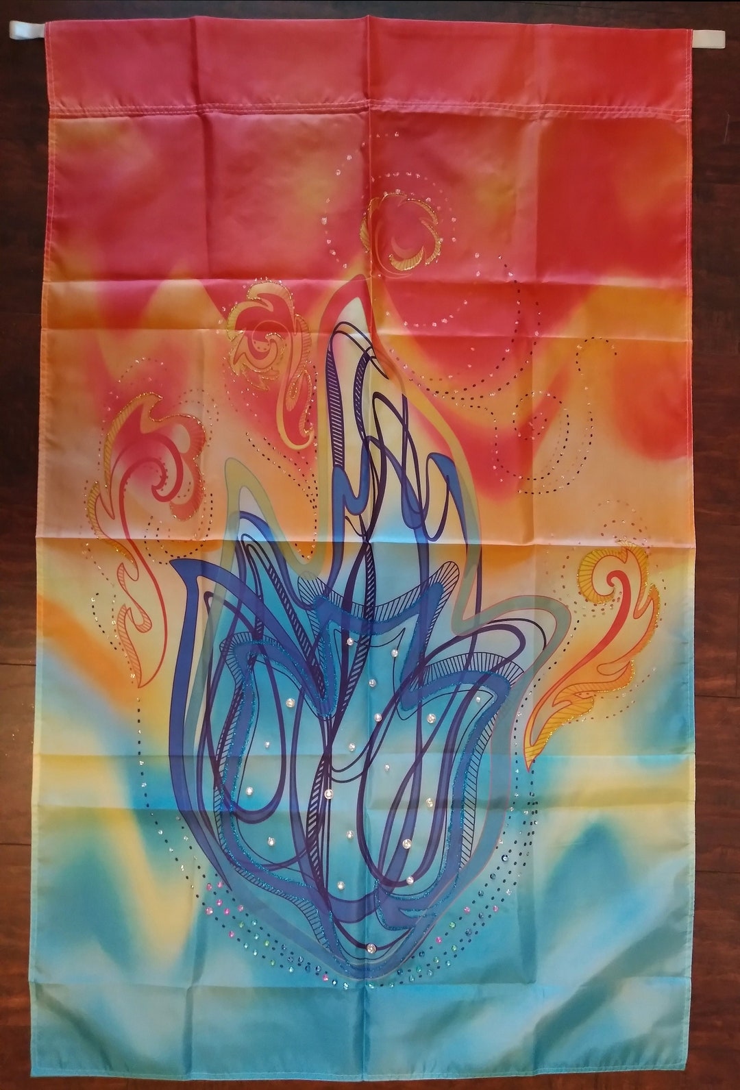 Embellished Spirit and Fire Wall Banner - Etsy