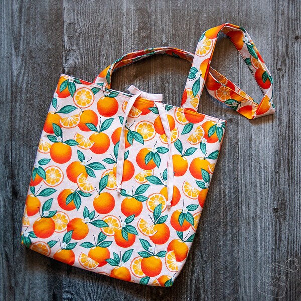 Orange Book Bag - Etsy