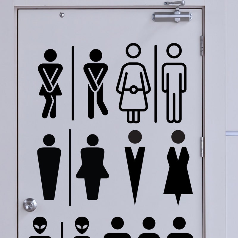 Elegant Restroom Signs - Etsy
