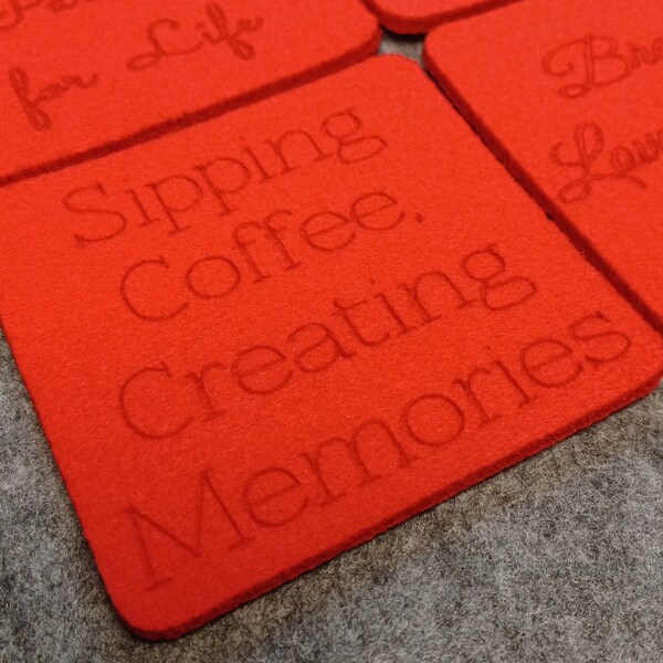 Felt Coasters - Etsy