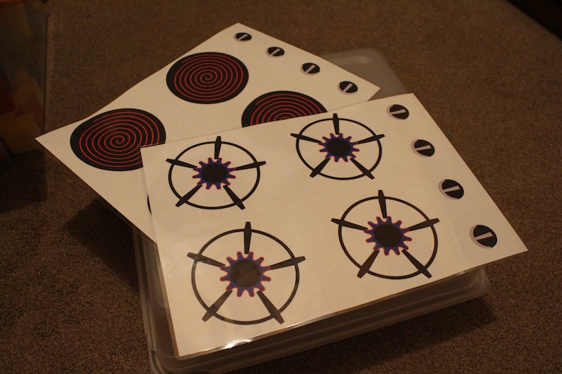 Kitchen DIY Toy Stove Range Printable Decals Svg Cut File DIY - Etsy