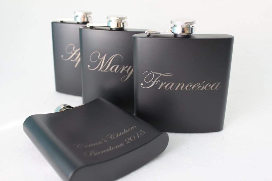 Personalized Hip Flask - Create Your Own Custom Engraved Flask Bachelor ...