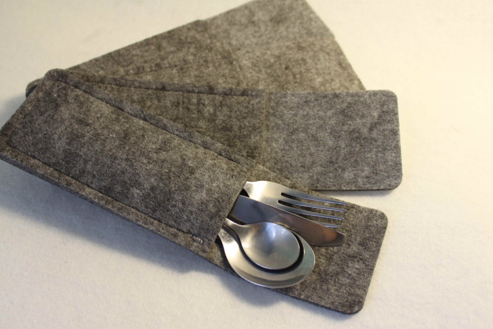 Felt Cutlery Sleeve Set of 4 - Etsy
