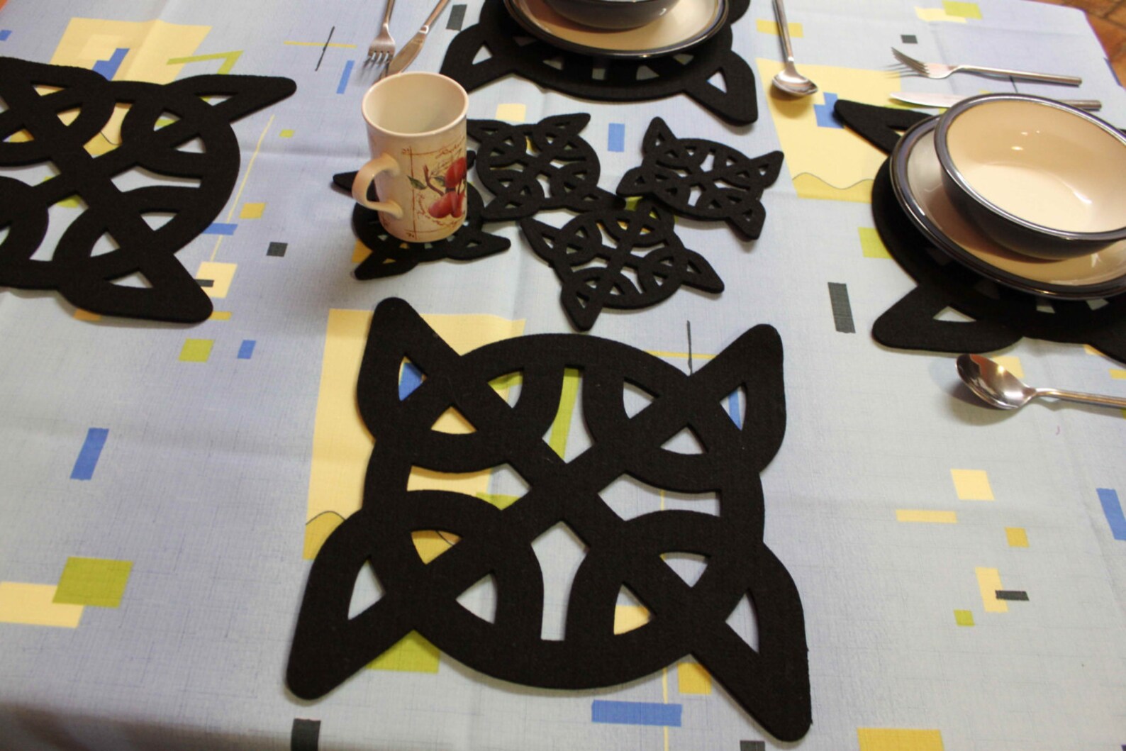 Celtic Knot Placemats & Coasters Table Mats Set of 8 Pieces | Etsy