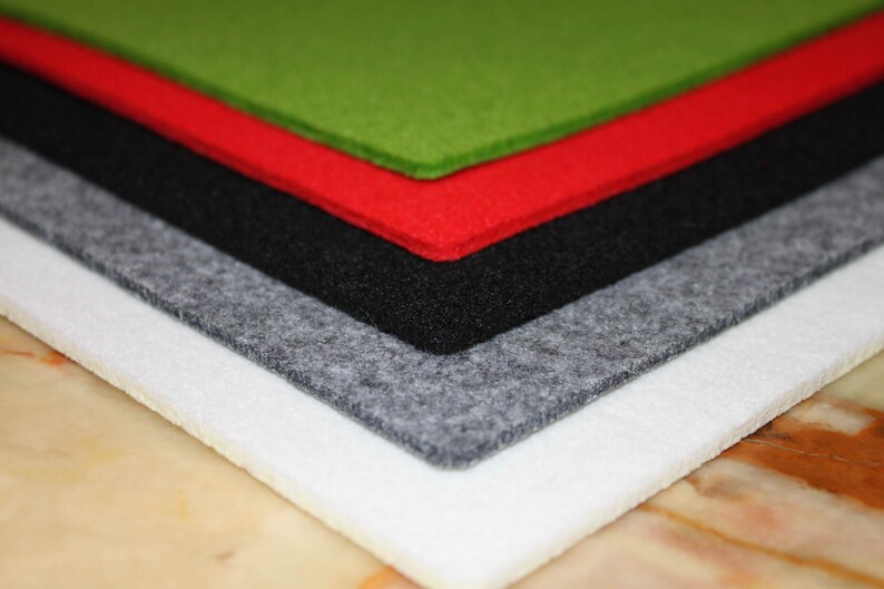 Placemats Simple Shape Rectangle Felt Table Mats Set of 2 - Etsy