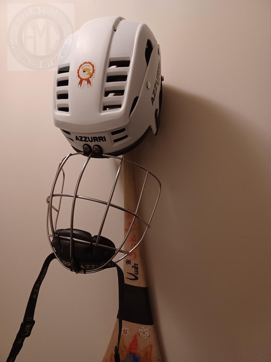 Camogie Hurling Helmet Holder Mulitask HURLEY Holder Included Wall ...