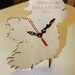 Custom Unique Bespoke Ireland Shape Clock Irish Map Wooden Irish Gift I ...
