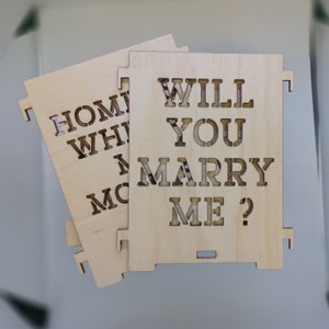 Will You Marry Me Proposal Wedding Message Box Gift Ideas Candle Tea ...