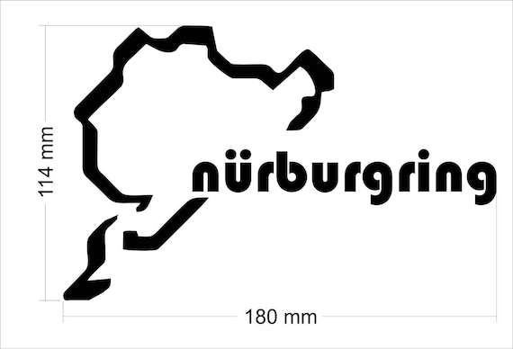 Nurburgring Sticker Vinyl Decal Many Colour 18cm x 11cm 7 x | Etsy