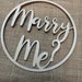 Marry Me? Round Sign, Engagement Party Decoration, Backdrop Wooden Sign ...