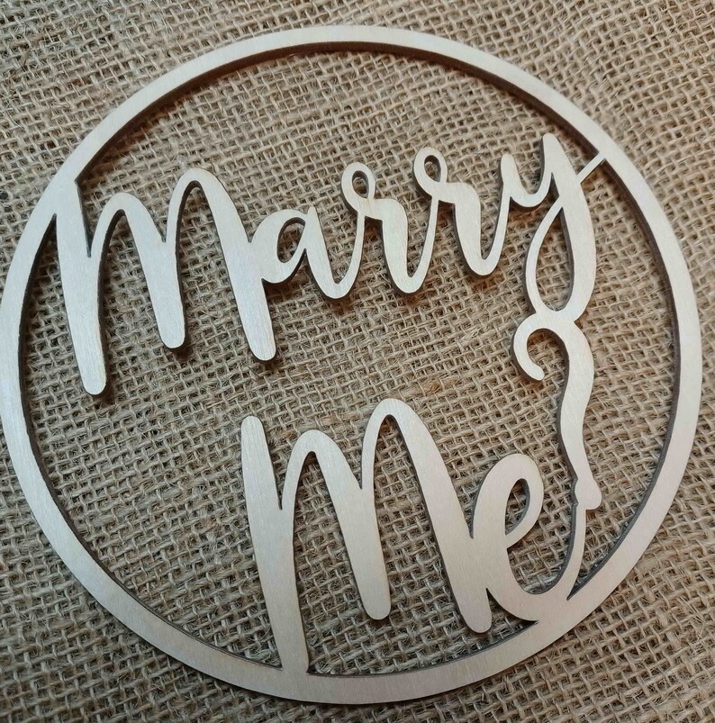 Marry Me Round Sign Engagement Party Decoration Backdrop | Etsy