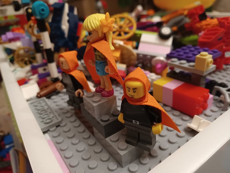 Sets of 4 Items CUSTOM Capes Hoods for Your Lego Minifigures - Etsy