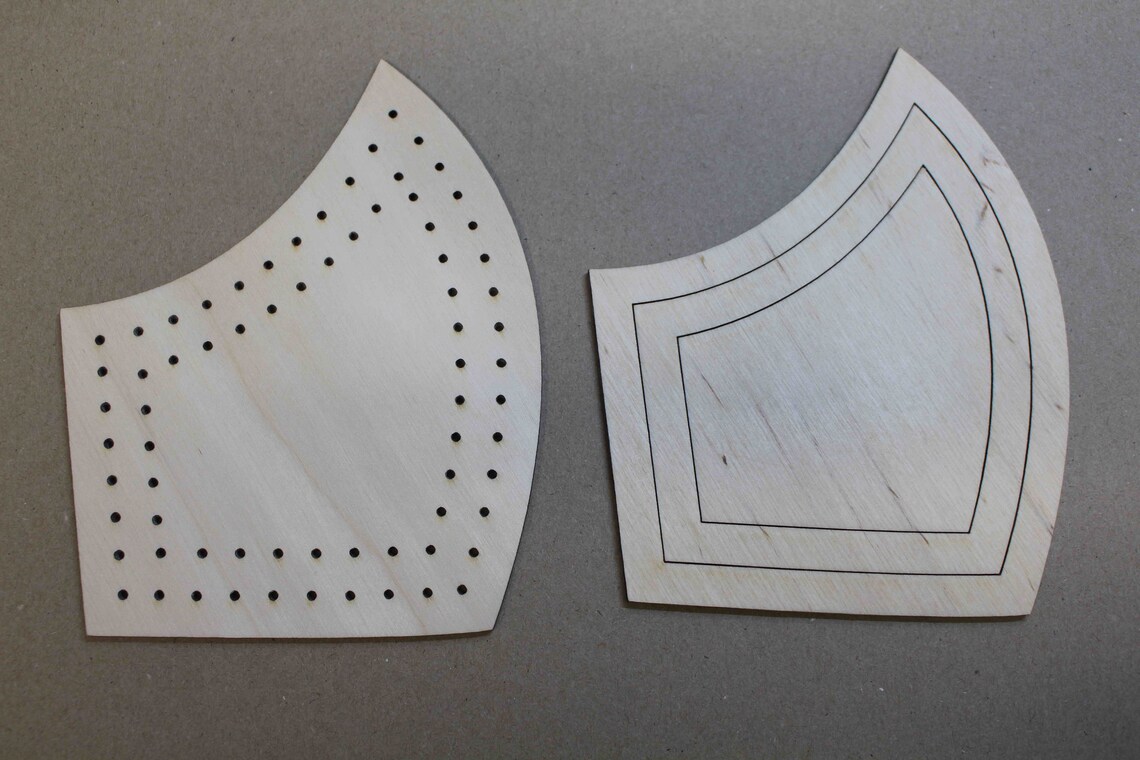 Face mask pattern template classic style | Etsy