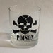 Set of 2 Vinyl for Halloween Adhesive Glass Vinyl Poison Stickers ...
