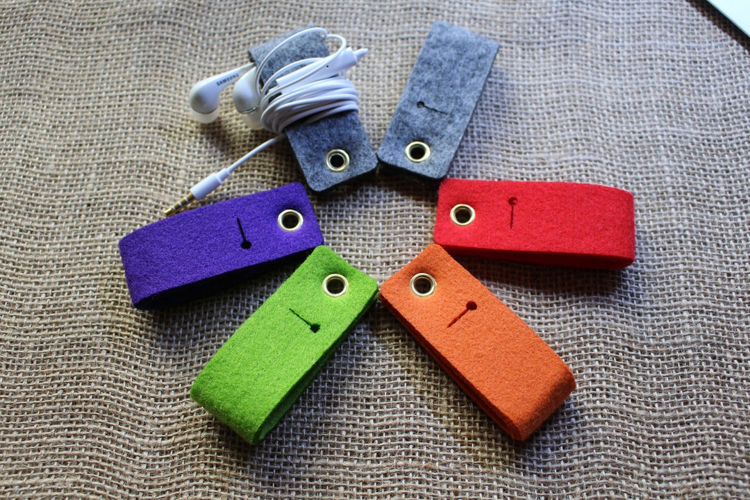 Cool Gadget Multifunction Felt Key Chain Fob Earphone Cable Organize ...