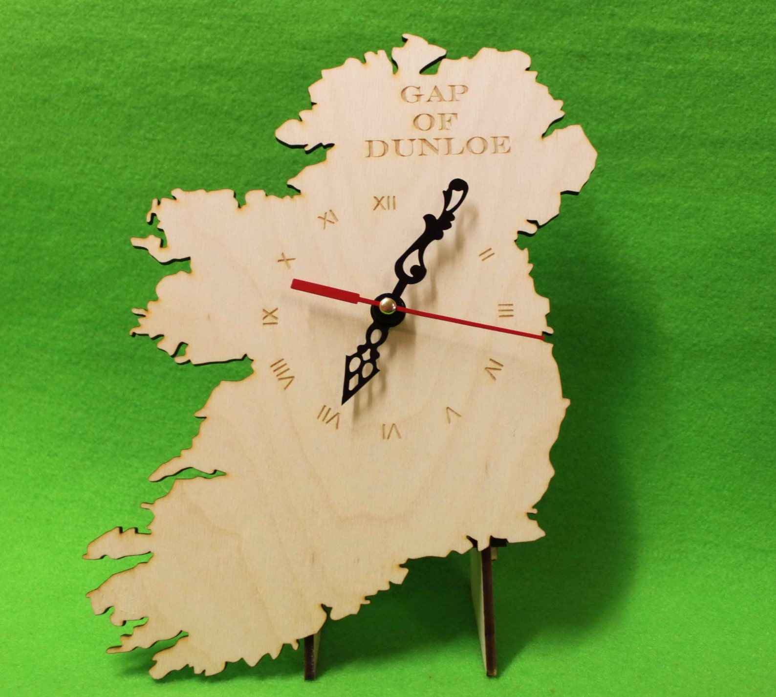 Custom Unique Bespoke Ireland Shape Clock Irish Map Wooden - Etsy