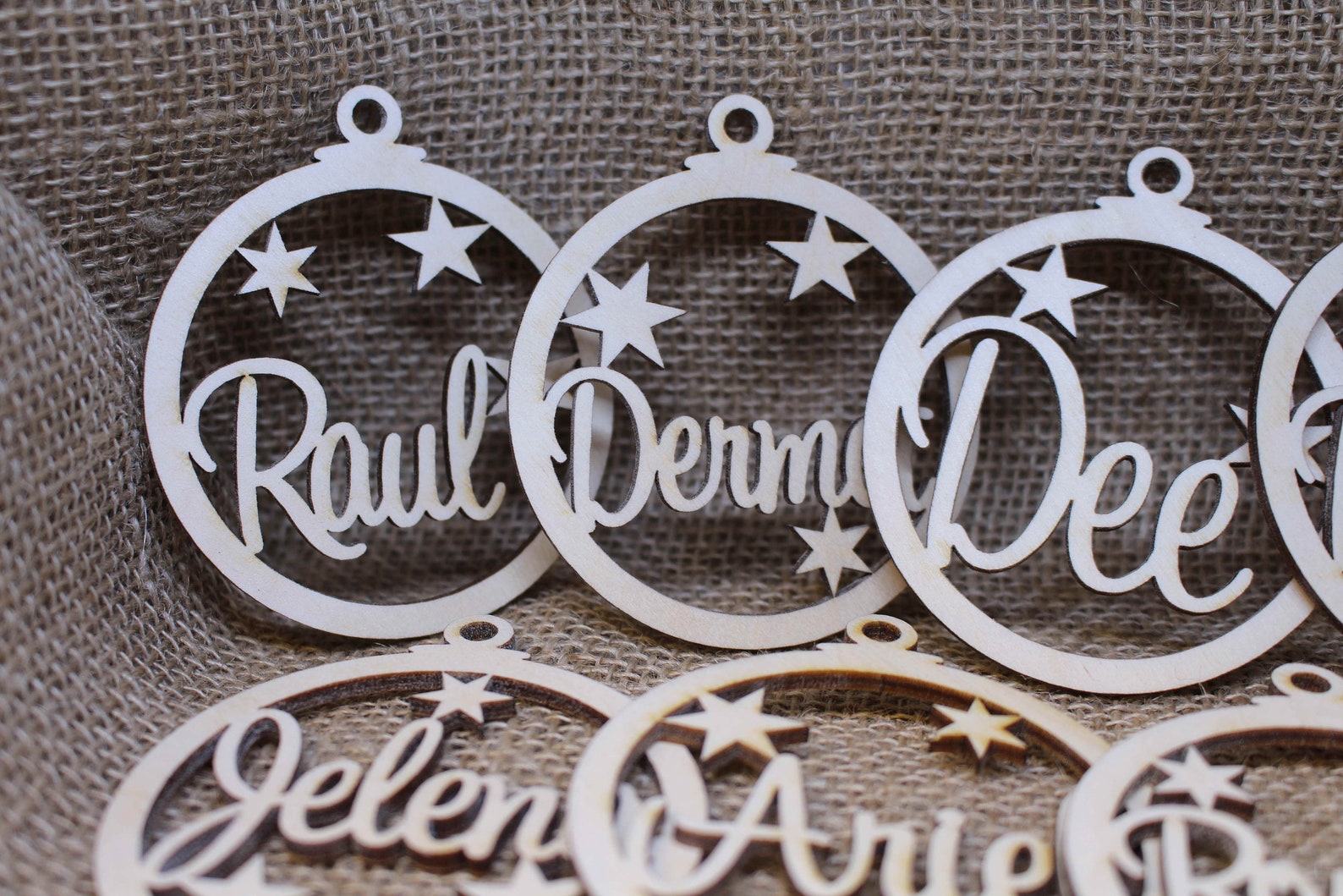 Personalised Christmas Baubles Name Tree Decorations - Etsy