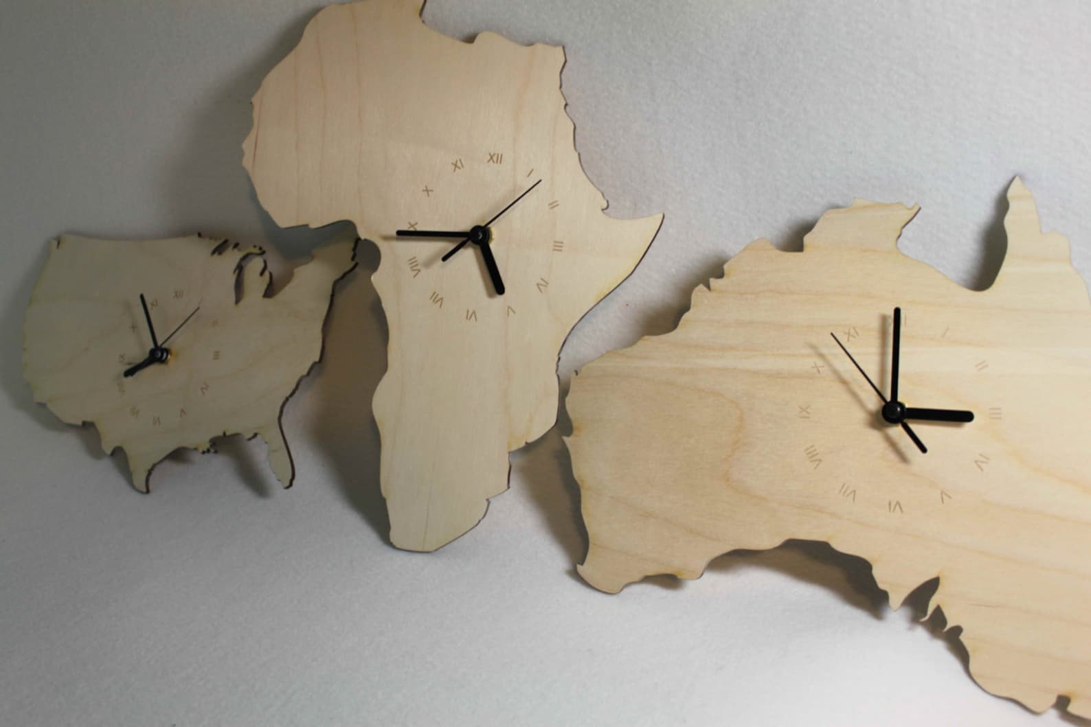 Custom Unique Bespoke South African Shaped Clock Map Wooden - Etsy