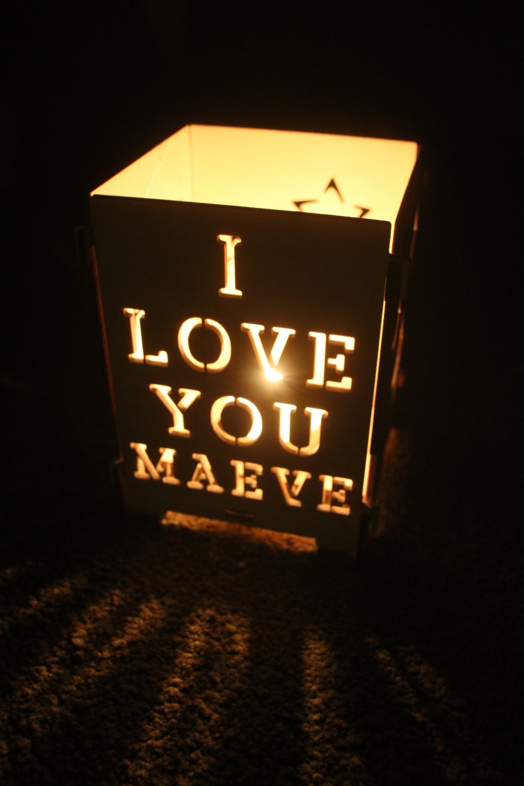 Box Light I Love You Personalized Name Message Birthday Valentine ...