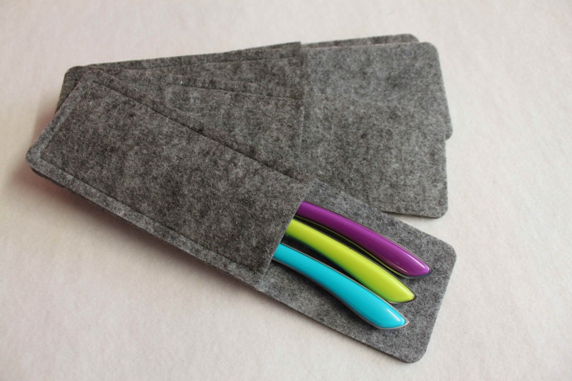 Felt Cutlery Sleeve Set of 4 - Etsy
