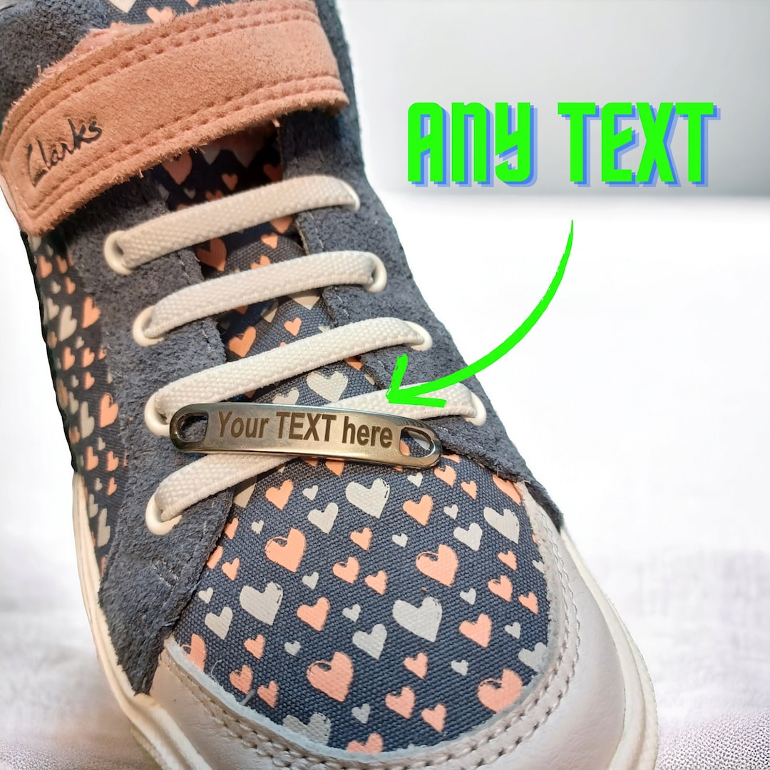 Personalized Shoe Tags Custom Shoelace Buckles Stainless Steel Tags ...