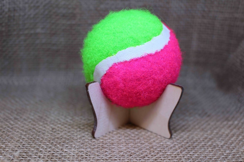 Tennis Ball Display Stand Plywood Signed Autographed Holder | Etsy