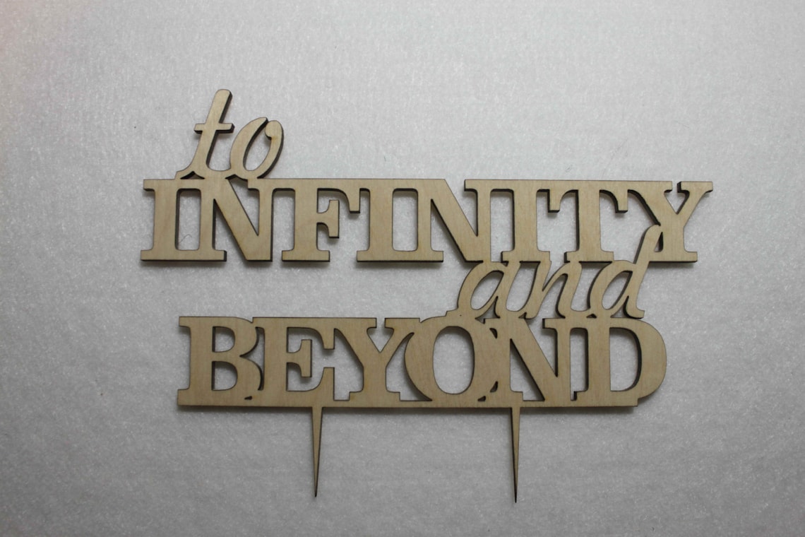 To Infinity and Beyond Wedding Gift Cake Topper anniversary - Etsy