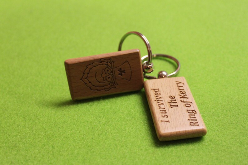 Custom Ring of Kerry Keychain Made in Irish Wooden EIRE - Etsy