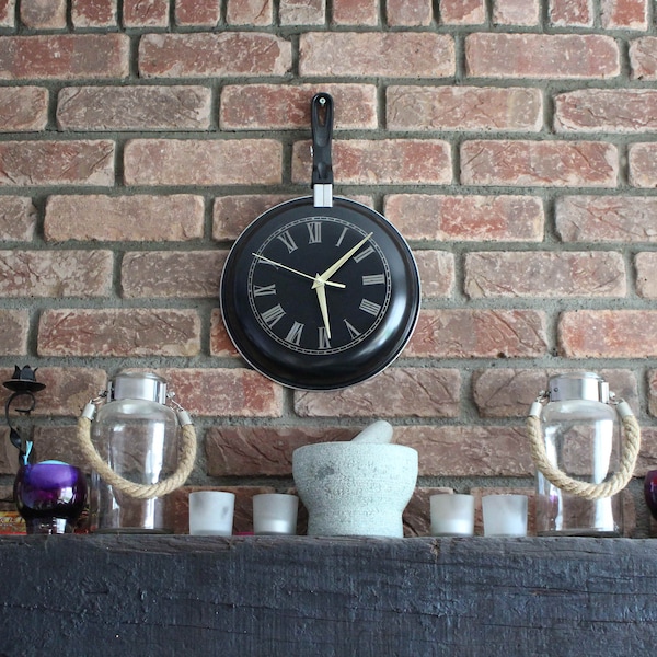Frying Pan Clock - Etsy