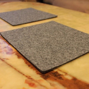 Placemats Simple Shape Rectangle Felt Table Mats Set of 2 - Etsy