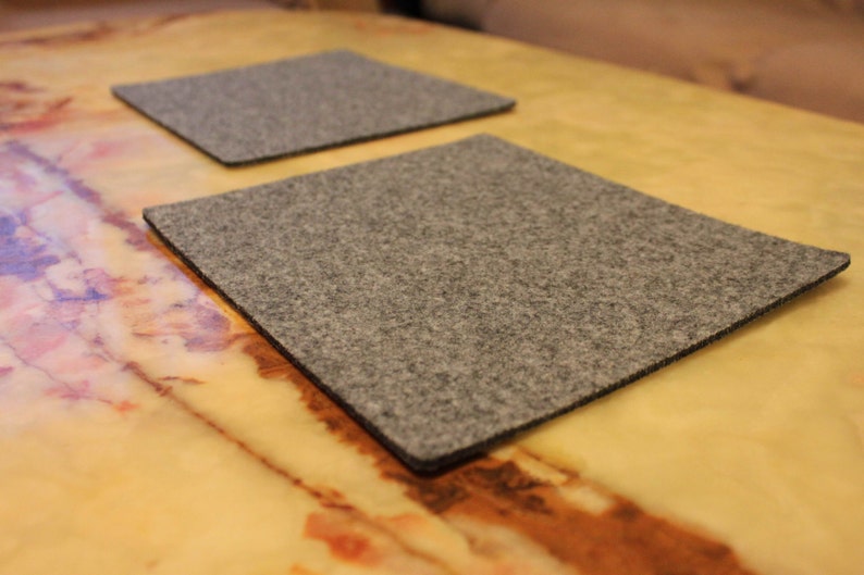 Placemats Simple Shape Rectangle Felt Table Mats Set of 2 - Etsy