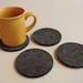 Felt Coaster Simple Shape Circle or Quadrat Set of 4 NEW Thicker 5 Mm ...