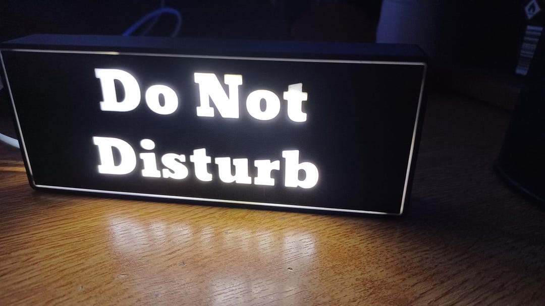 Do Not Disturb / Cocktails Light Box Sign – Retro LED Desk Lamp, Funny ...