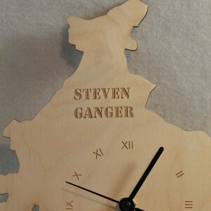 Custom Unique Bespoke India Shape Clock India Map Wooden - Etsy
