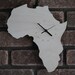 Custom Unique Bespoke Africa Shape Clock Africa Map Wooden - Etsy