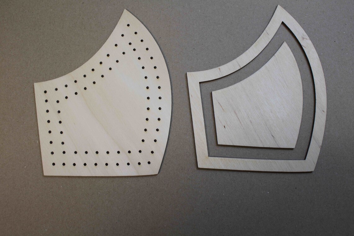 Face mask pattern template classic style | Etsy