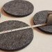 Felt Coaster Simple Shape Circle or Quadrat Set of 4 NEW Thicker 5 Mm ...