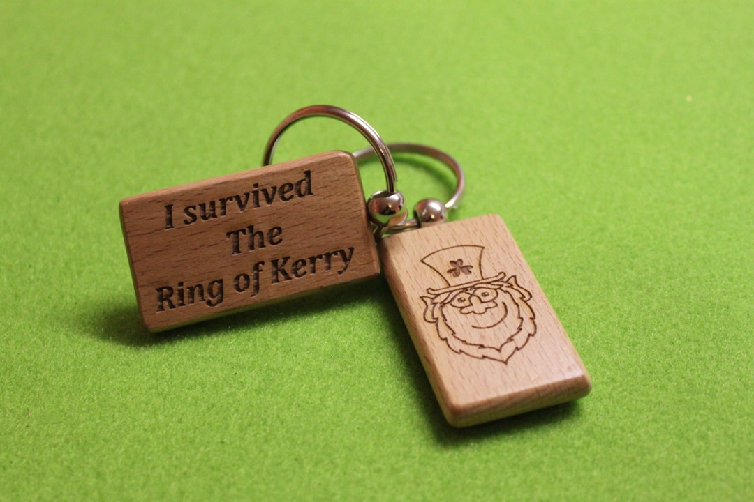 Custom Ring of Kerry Keychain Made in Irish Wooden EIRE - Etsy