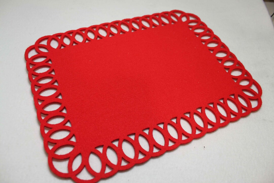 Placemats Circle Round Designs Felt Table Mats Set of 4 - Etsy