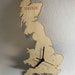 Custom Unique Bespoke Zimbabwe Shape Clock Zimbabwe Map Wooden ...