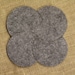 Felt Coaster Nice Moon Shape Set of 4 - Etsy