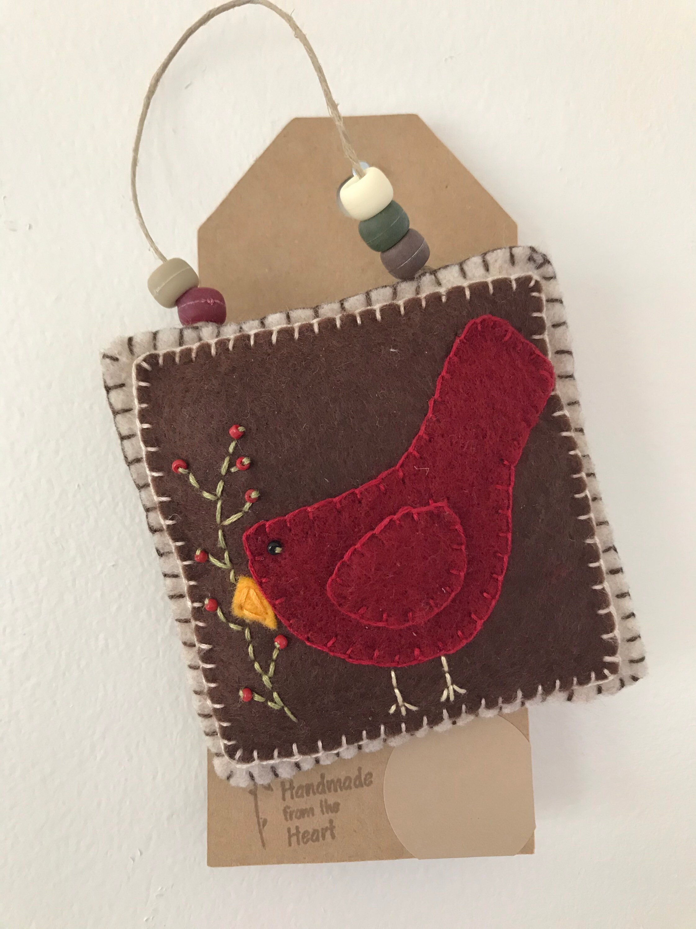 Felt Cardinal Ornament - Etsy