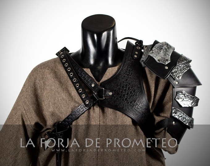 Leather Armor With Pauldron , Viking Armor and Pauldron, Viking Harness ...